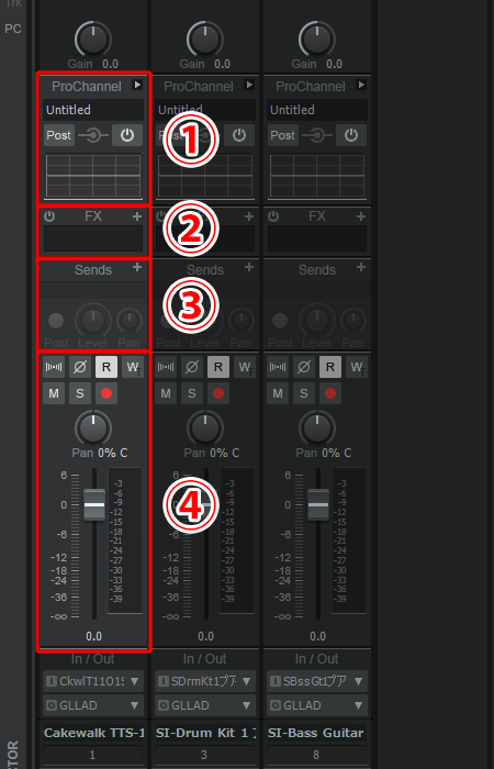 ミキシングの基本操作(Cakewalk) - DTMハイパー初心者講座